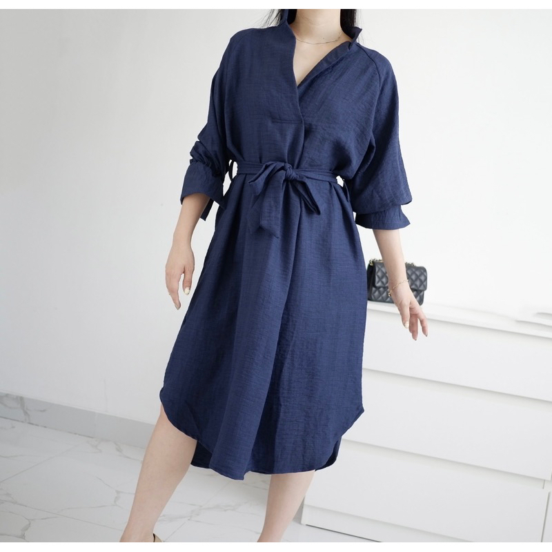 Jual Ladymiuku - Donna Dress | gaun midi korea | Shopee Indonesia