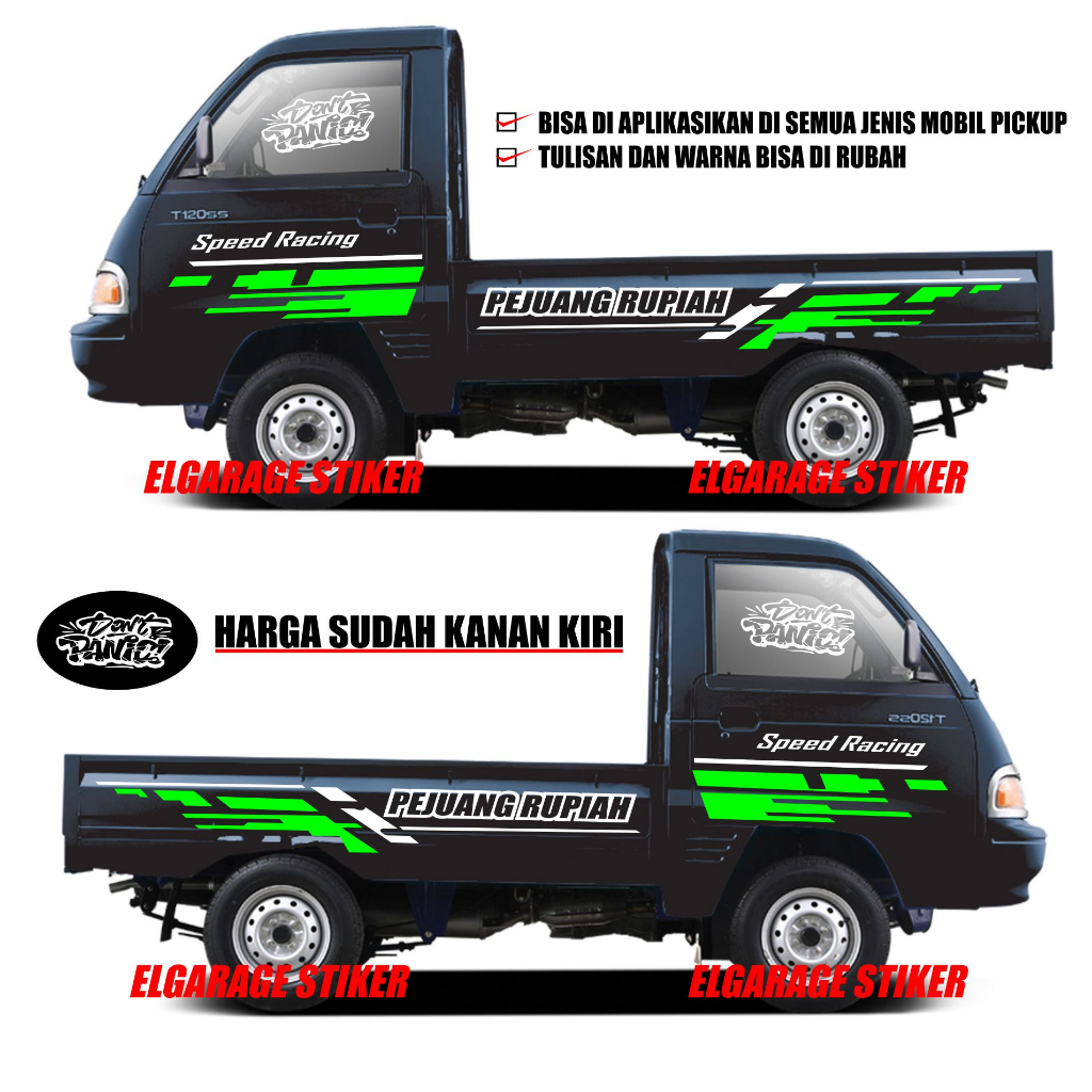 Jual Stiker mobil pickup colt t120ss stiker cutting variasi body ...