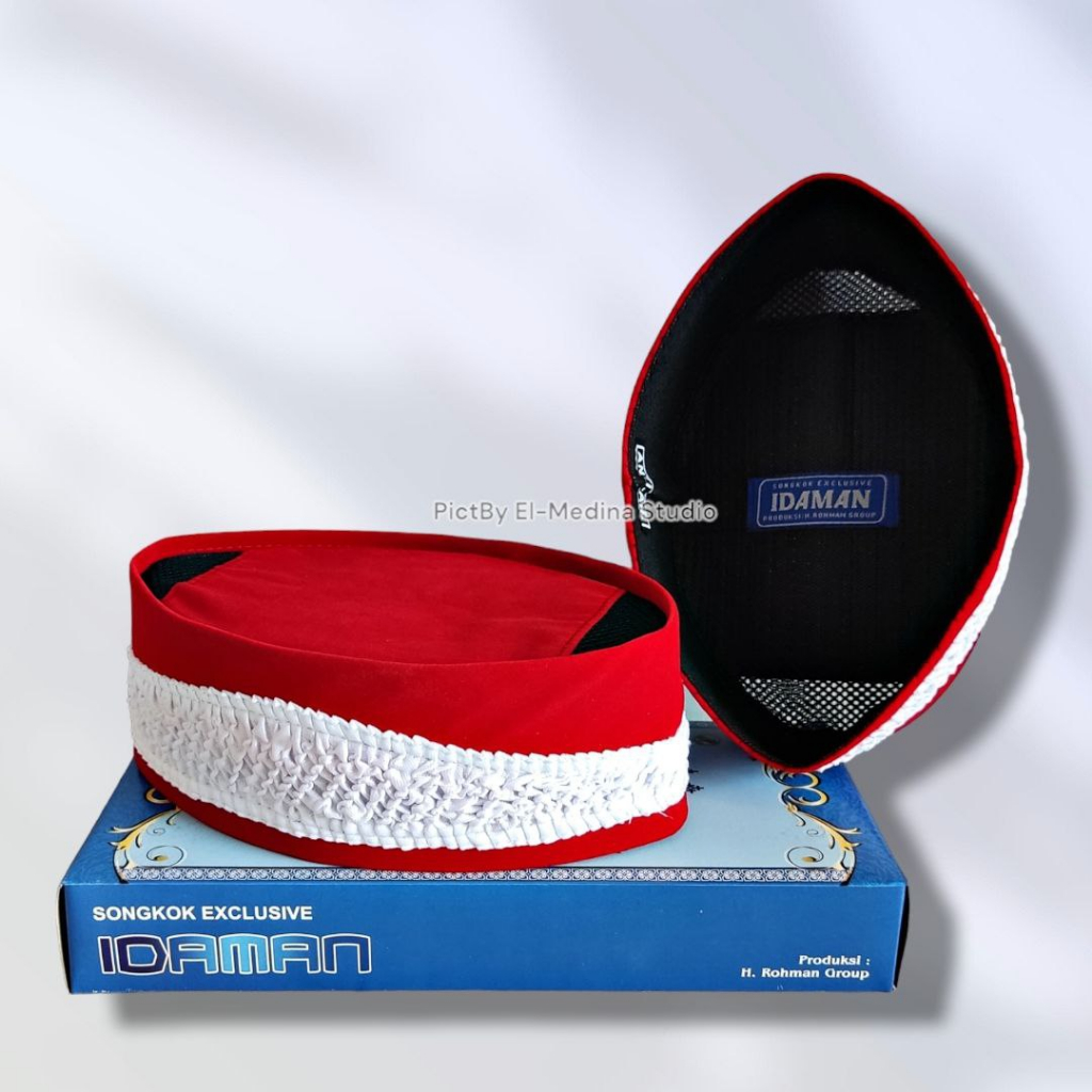 Jual Peci kopiah Kopeah Songkok Nasional Merah Putih | Shopee Indonesia