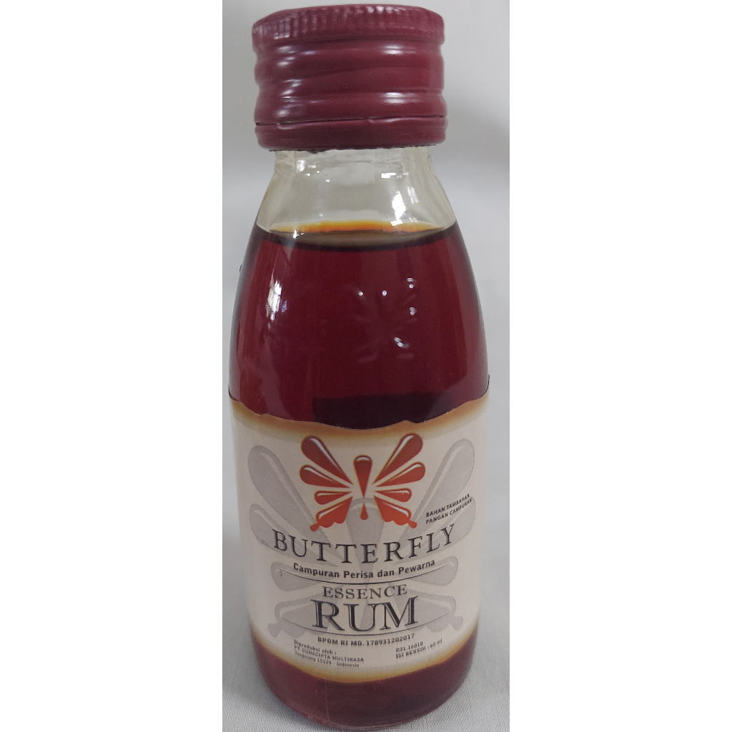 Jual RUM BUTTERFLY CAMPURAN PERISA DAN PEWARNA 60ML | Shopee Indonesia
