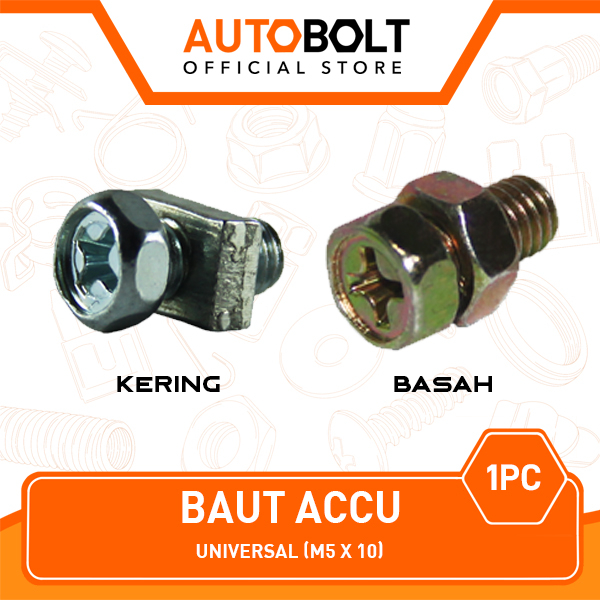 Jual Baut Accu M5 x 10 mm Kering Basah untuk Semua Jenis Motor ...