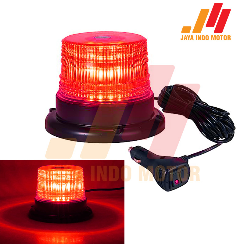 Jual Lampu Rotary warning light MERAH | Shopee Indonesia