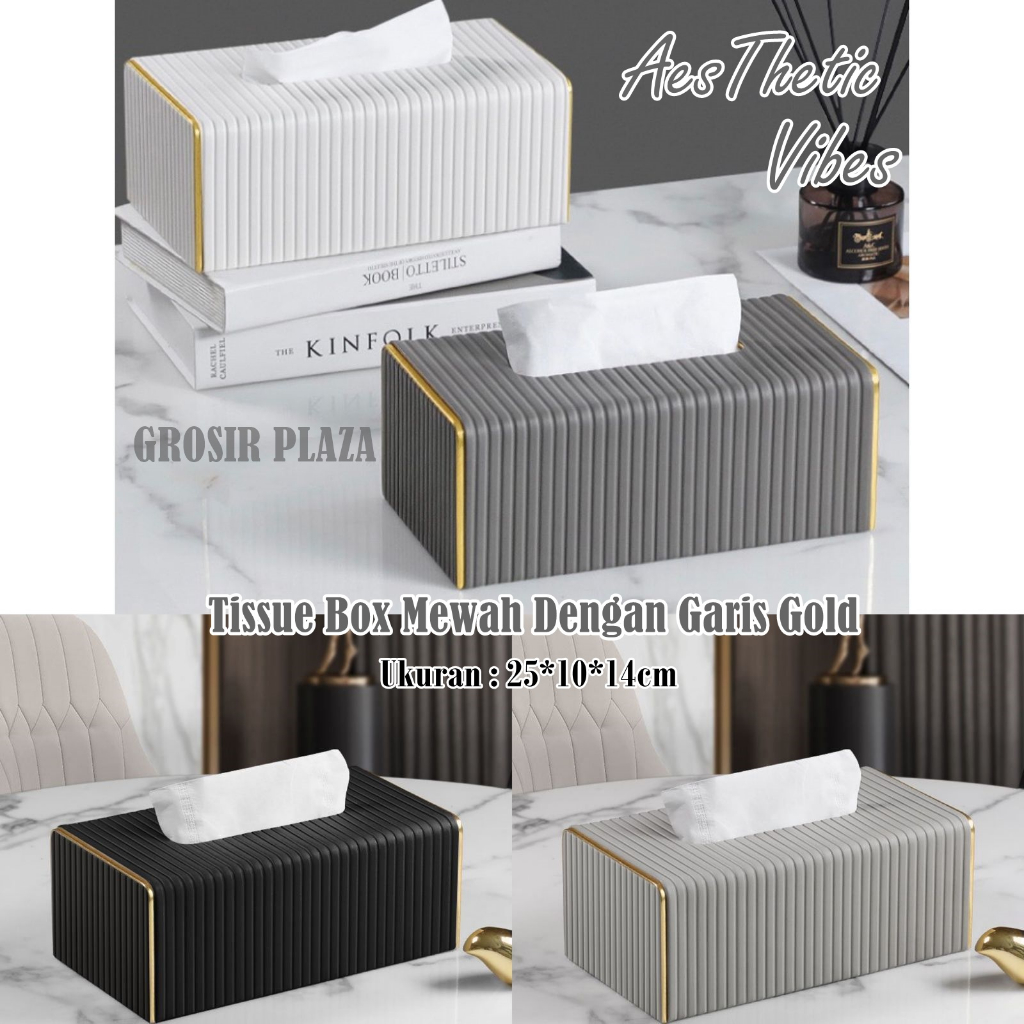 Jual Kotak Tissue / Nordic PU Leather Tissue Box / Kotak Tisu Mewah ...