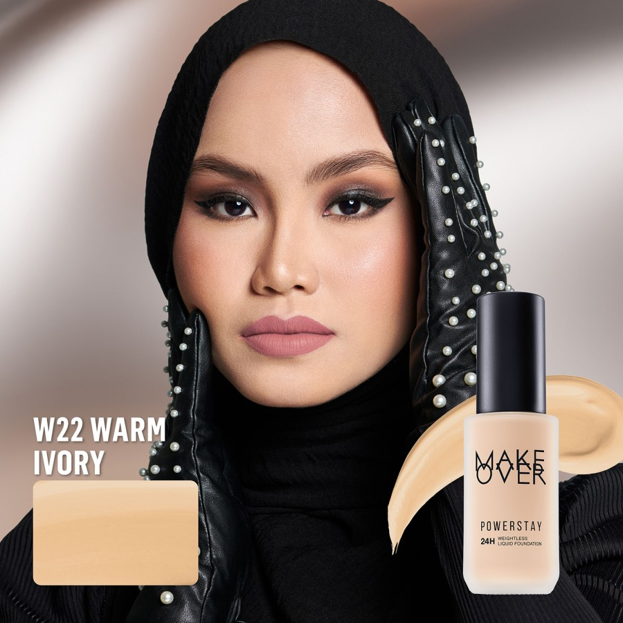 Jual Make Over Powerstay 24H Weightless Liquid Foundation 40ml | Oil ...