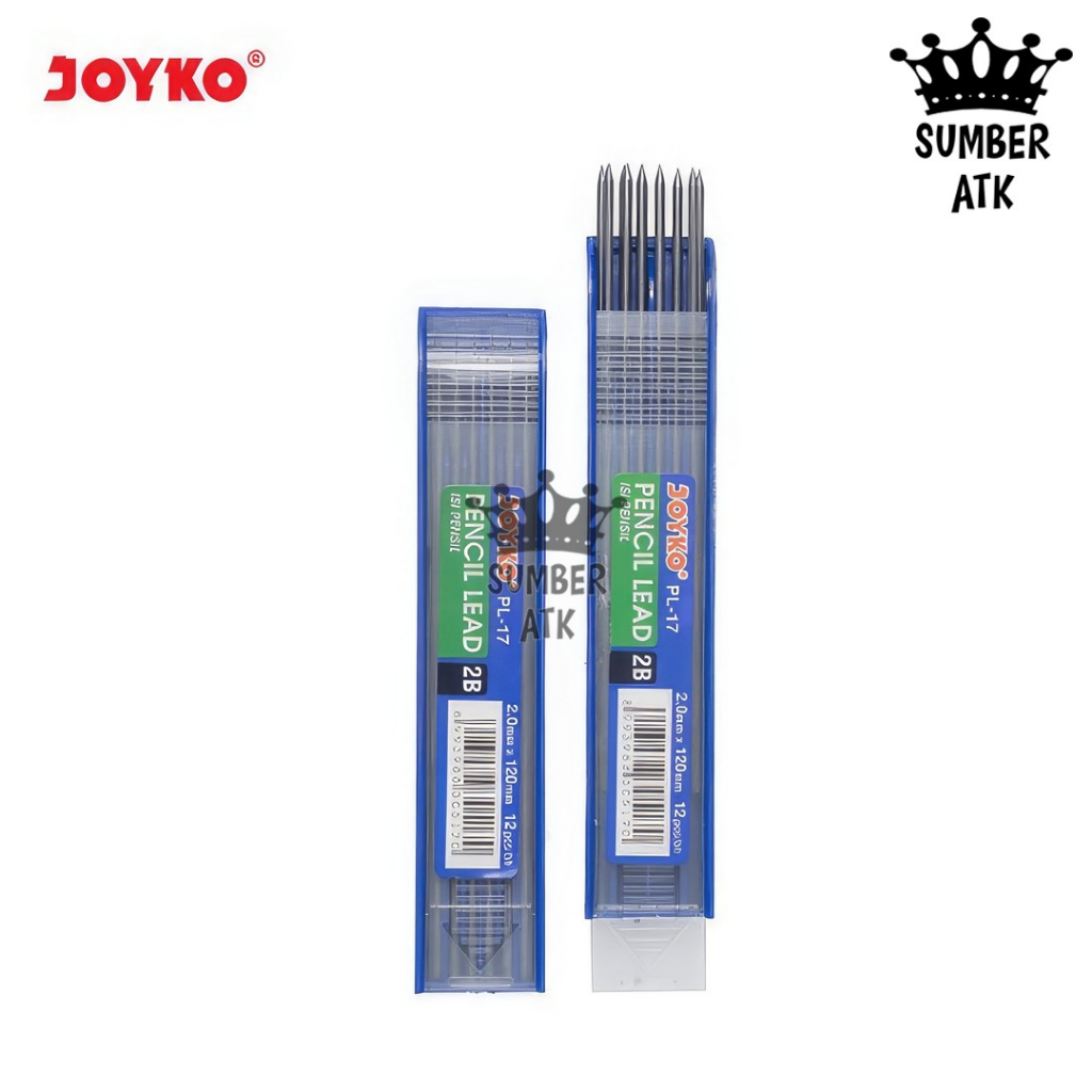 Jual Pencil Lead / Isi Pensil Mekanik Joyko PL-17 / 2B / 2.0 mm ...