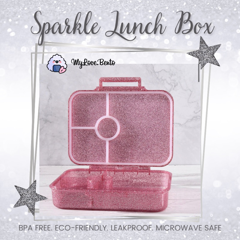 Jual Kotak Makan Glitter Lunch Box Sparkle Kotak Bekal Bento Box ...