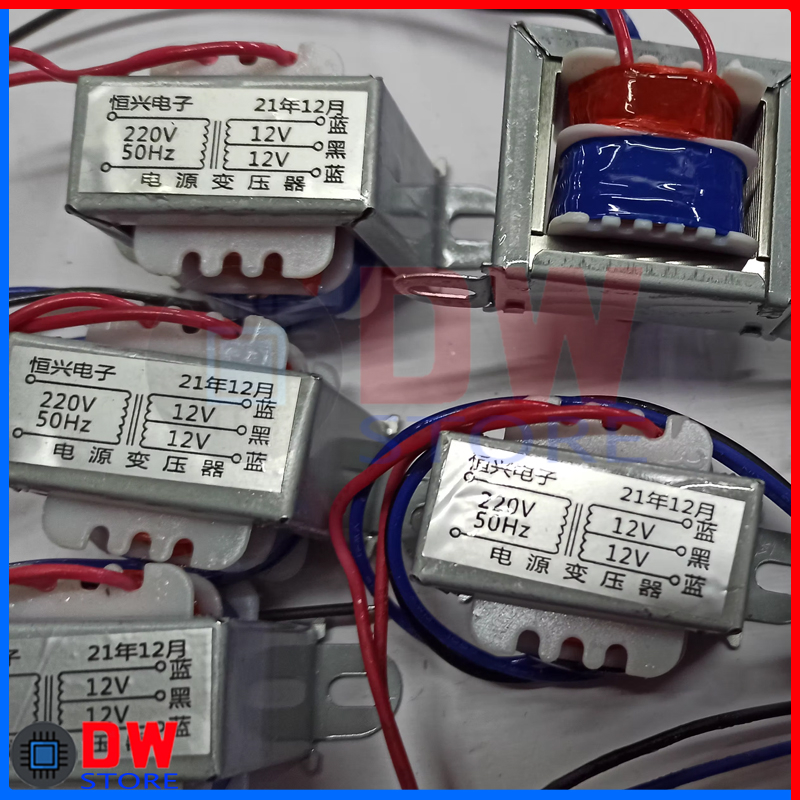 Jual Trafo Transformer Power Supply CT nonCT 220V AC 6V 9V 12V 15V 300mA 600mA 500mA 750mA 1A ...