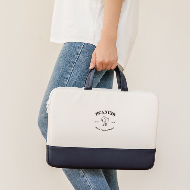 Jual Tas Laptop Tas Tablet Kulit Tote Tahan Air Pola Snoopy 10Inch 13 ...