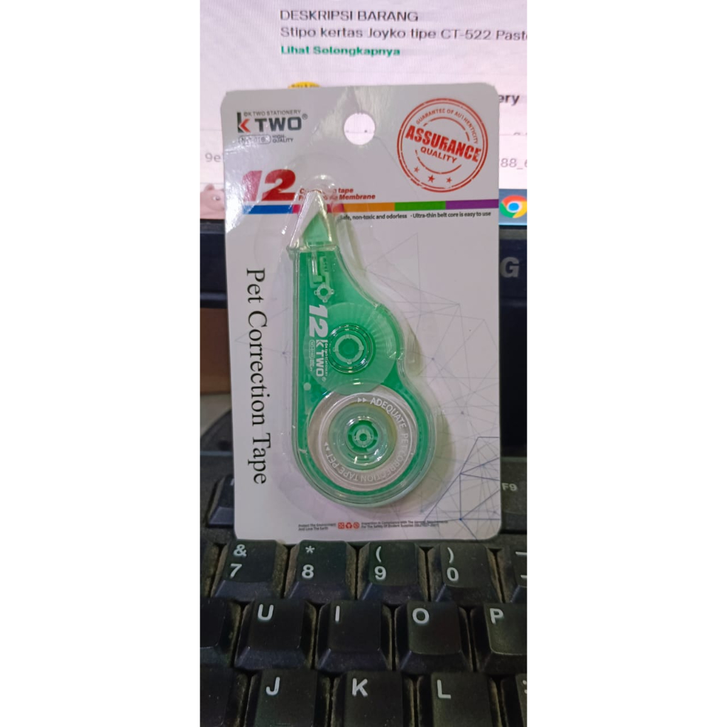Jual STIPO KERTAS / TIP-EX / CORRECTION TAPE 12 K-TWO STATIONERY MURAH ...