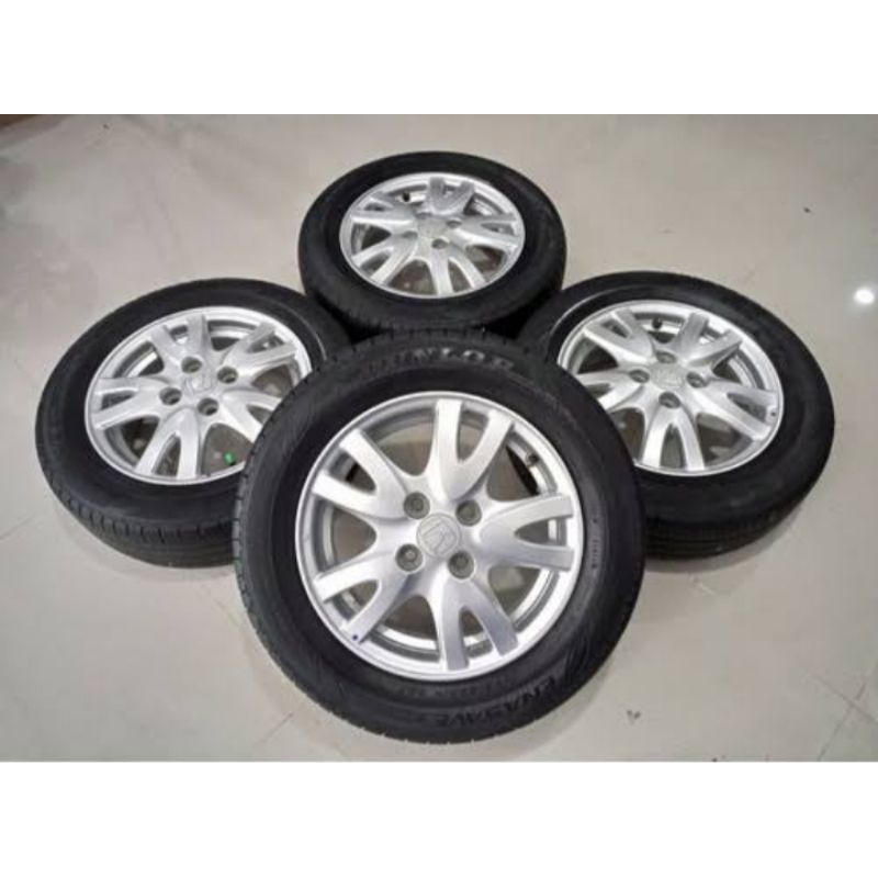 Jual Velg oem original Honda copotan Brio e Satya ring 14 1 set 4 biji+ban 85% kondisi sesuai ...
