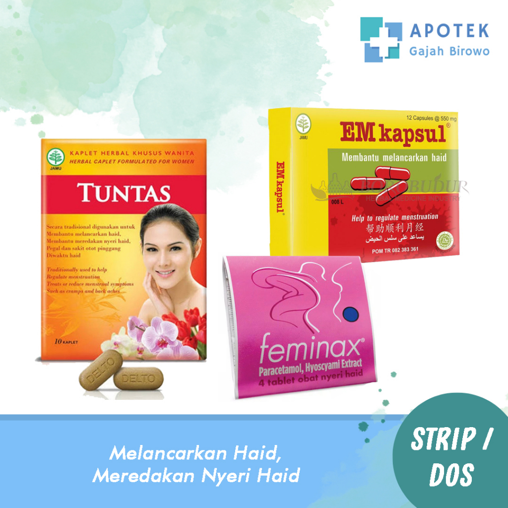 Jual Obat Pereda Nyeri Haid Pelancar Haid Terlambat Datang Bulan ...