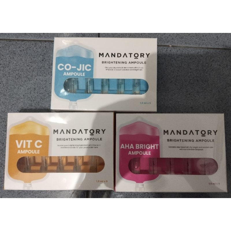 Jual Mandatory serum brightening ampoule 1,5ml × 5 | Shopee Indonesia