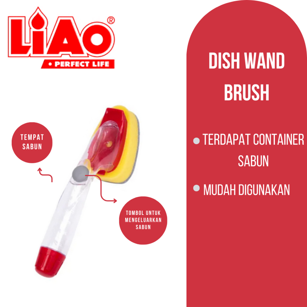 Jual Liao Dish Wand Brush / Tongkat Spons Cuci Piring | Shopee Indonesia