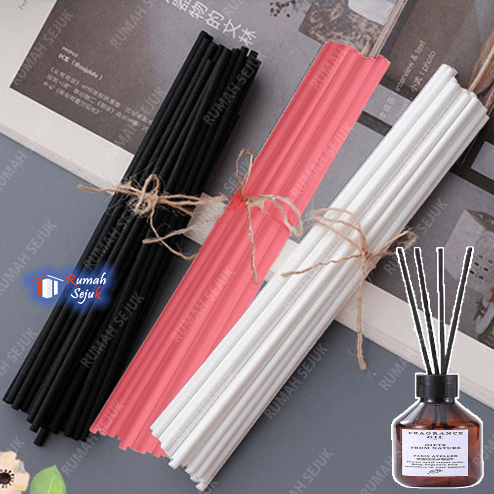 Jual Stick Reed Diffuser Varian Warna Hitam Putih Hijau Pink Fiber Stik ...