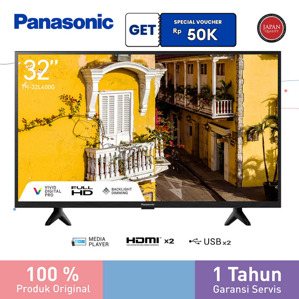Jual Panasonic TH-32L400G LED FHD TV [32 Inch] | Shopee Indonesia