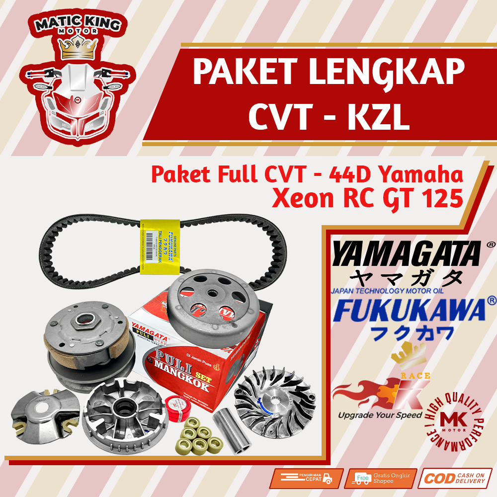 Jual Paket Full Upgrade CVT Yamaha Xeon RC GT Aerox 125cc 44D Yamagata Fukukawa Thailand ...