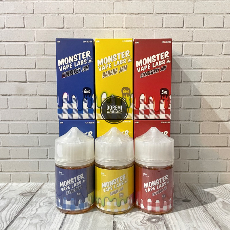 Jual Monster Vape Labs Monster Jam 60ml Blueberry Jam Banana Jam