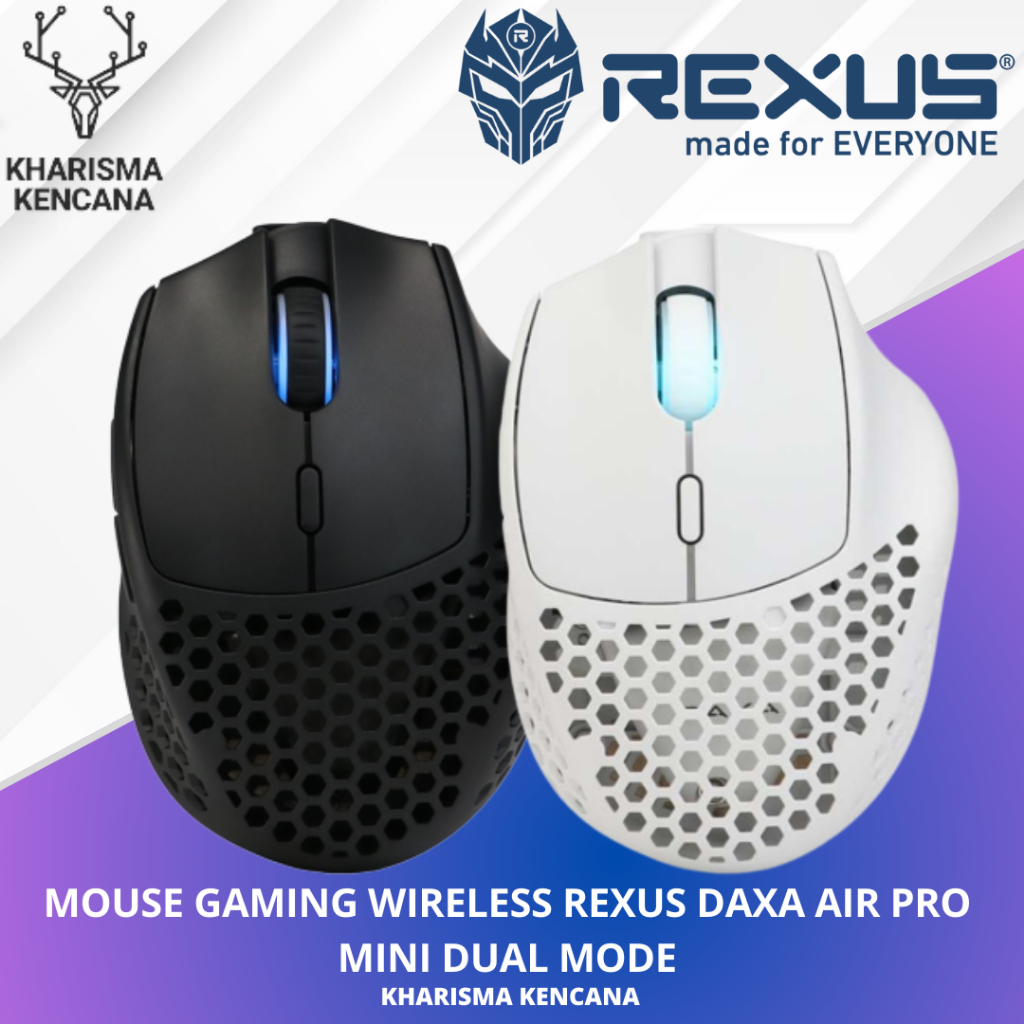 Jual MOUSE GAMING WIRELESS REXUS DAXA AIR PRO MINI DUAL MODE | Shopee ...