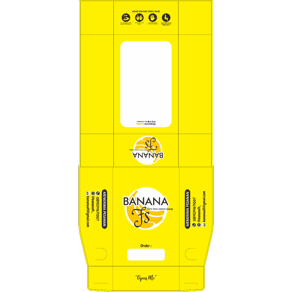 Jual Dus custom/banana/box pisang uk 18x10x5 cm | Shopee Indonesia