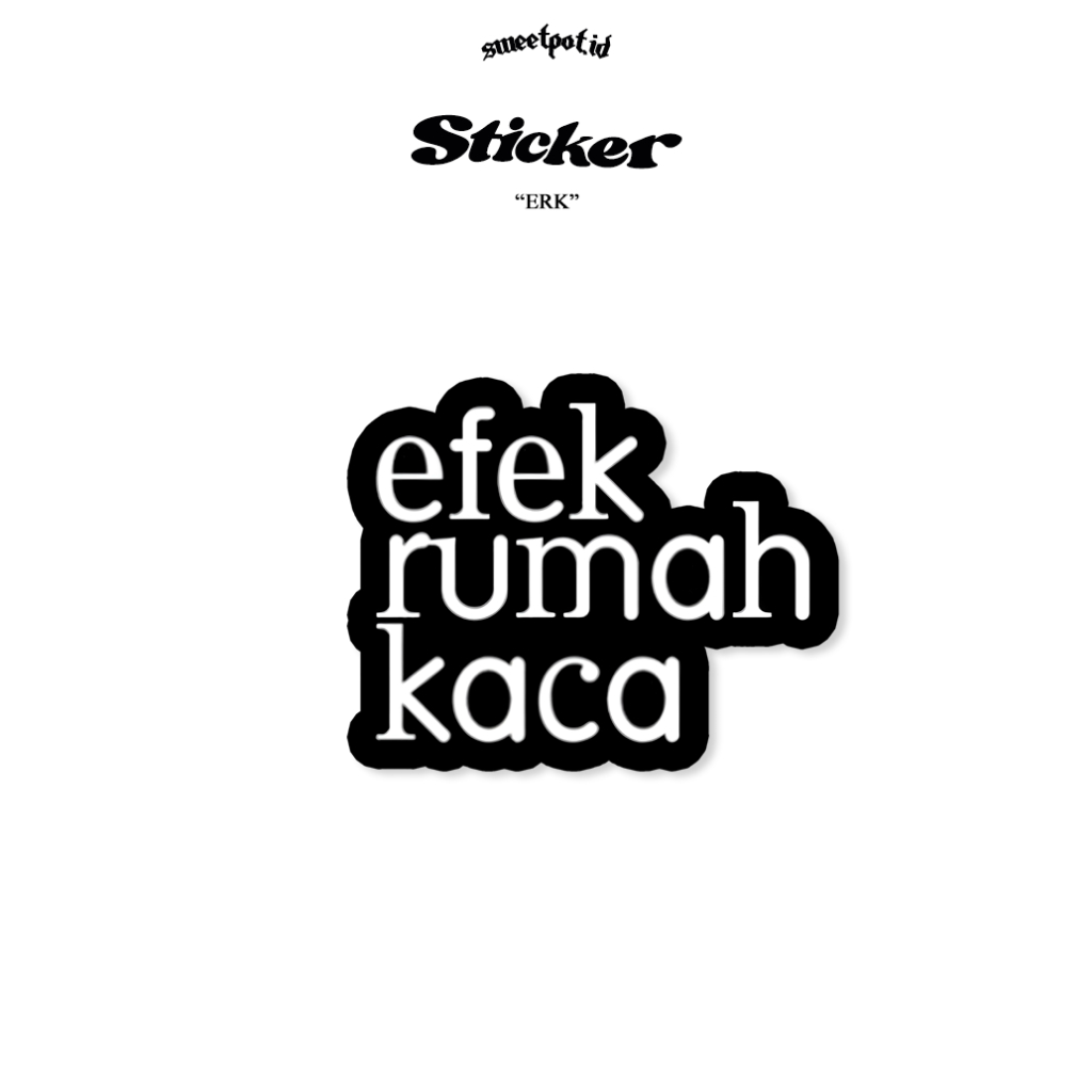 Jual (BISA COD) STICKER EFEK RUMAH KACA / STICKER BIJIAN / STICKER ...
