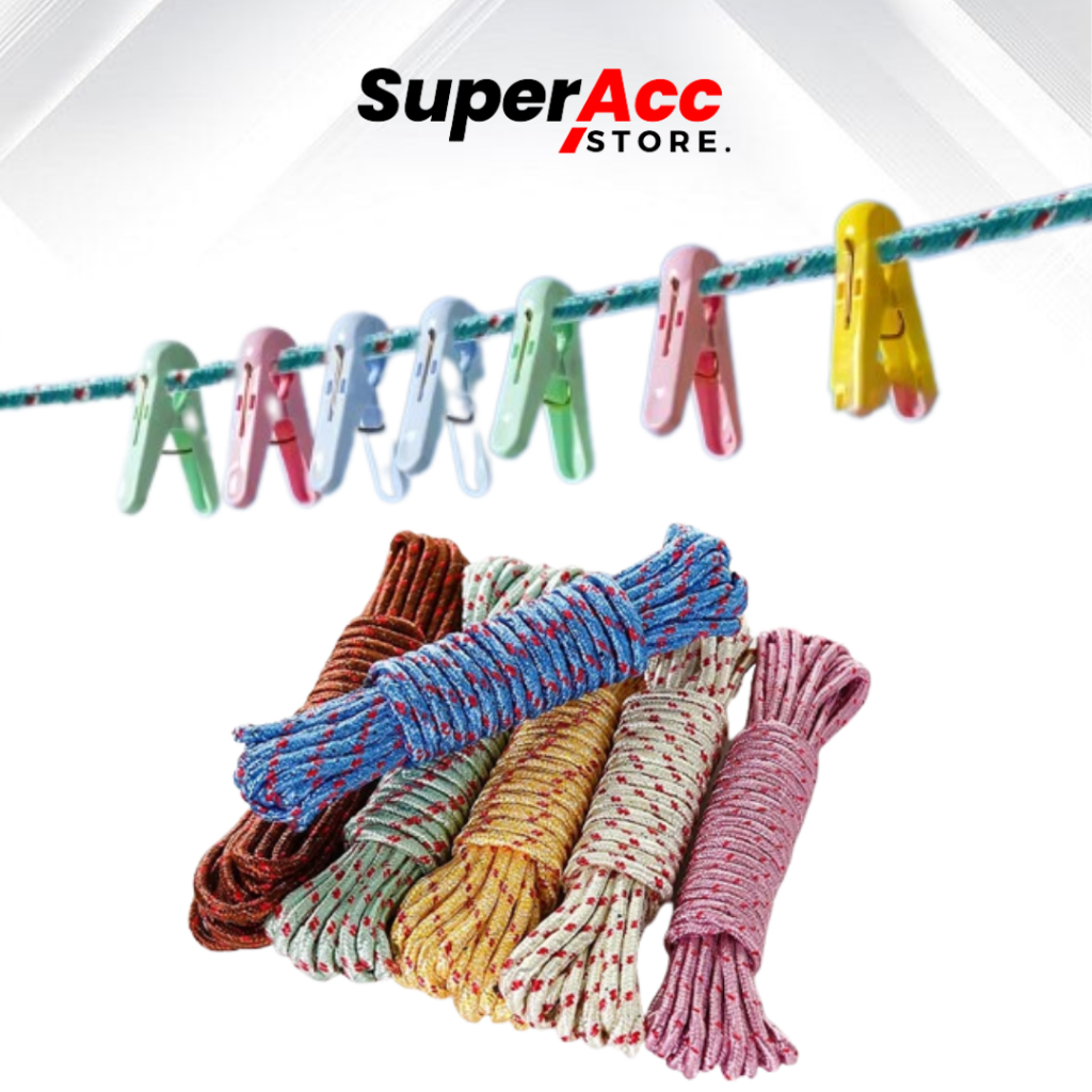 Jual Tali Jemuran 10 Meter / Tali Jemuran Gantungan Baju Pakaian Tali ...
