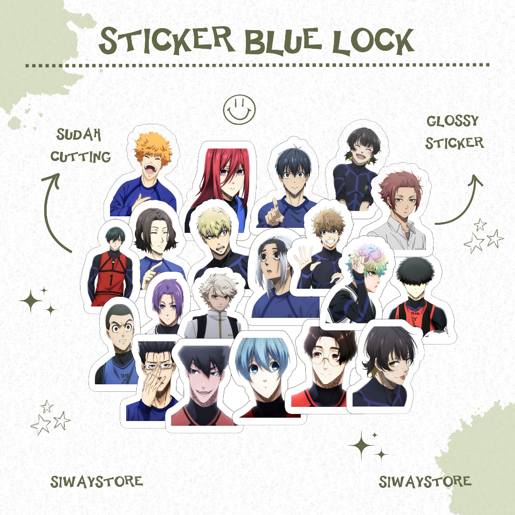 Jual STICKER BLUE LOCK (ISI 20 PCS) | Shopee Indonesia