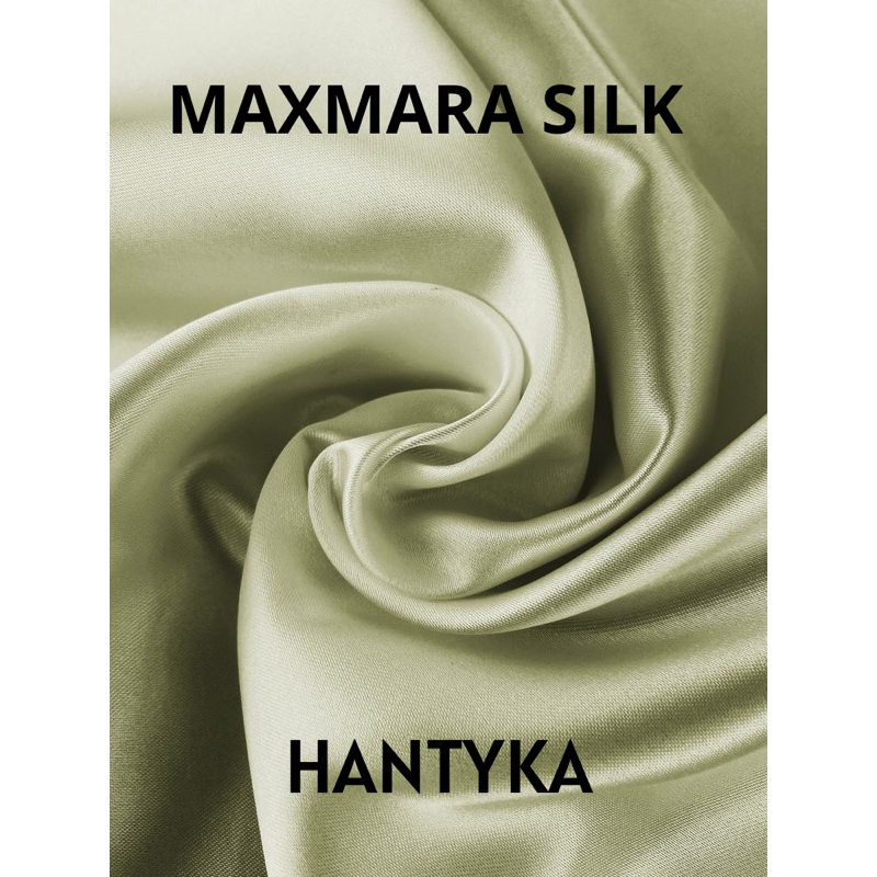 Jual kain satin maxmara pure silk/kain bahan satin bridesmaid/polosan ...