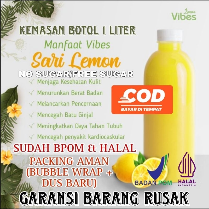 Jual SARI LEMON / JUS DIET 1 LITER MURAH + FREE PACKING + SUDAH BPOM ...
