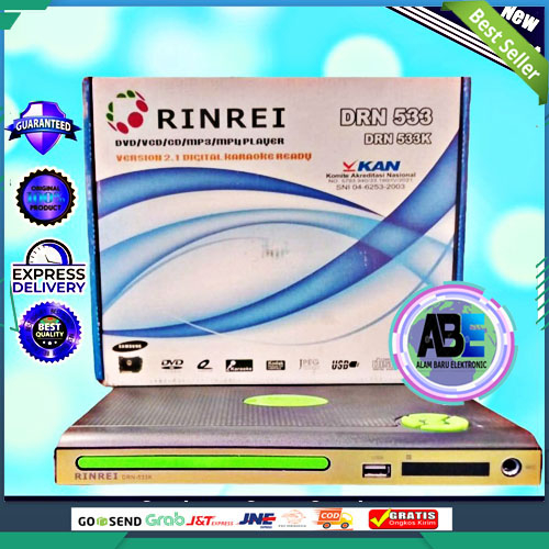 Jual DVD / VCD / CD / MP3 / MP4 Player /USB/ Digital Karaoke - RINREI ...