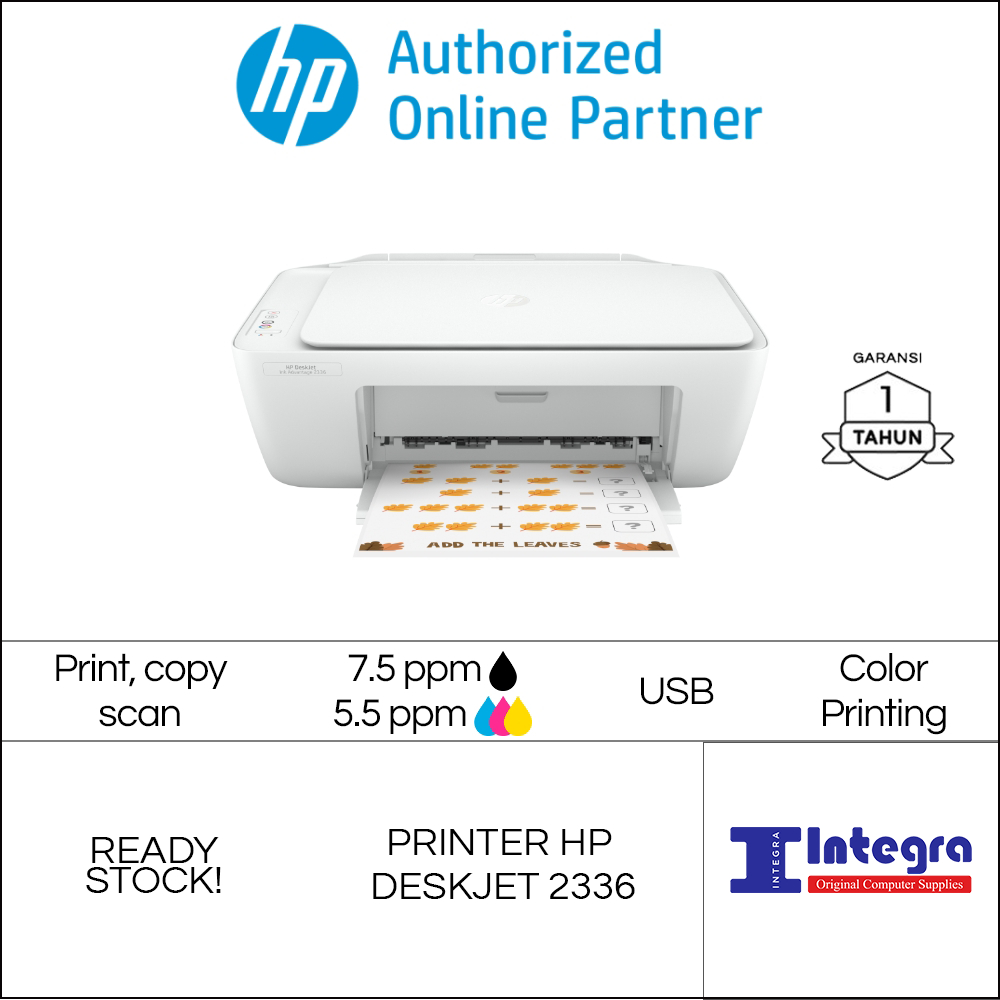 Jual Printer HP DeskJet Ink Advantage 2335 2336 2337 Print Scan Copy All-in-One Printer Include ...