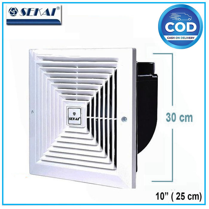 Jual SEKAI CMVF-1091 Ceiling Exhaust/Hexos/Heksos Fan Plafon 10" (25 cm) | Shopee Indonesia