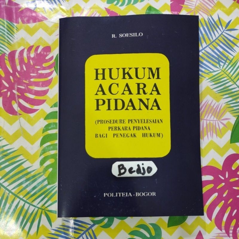 Jual Hukum acara pidana by R soesilo | Shopee Indonesia