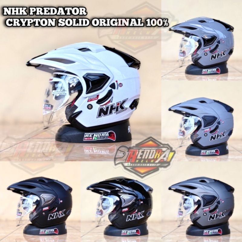 Jual Helm NHK PREDATOR Solid Original 100% Ogkir Termurah 2Kg | Shopee ...