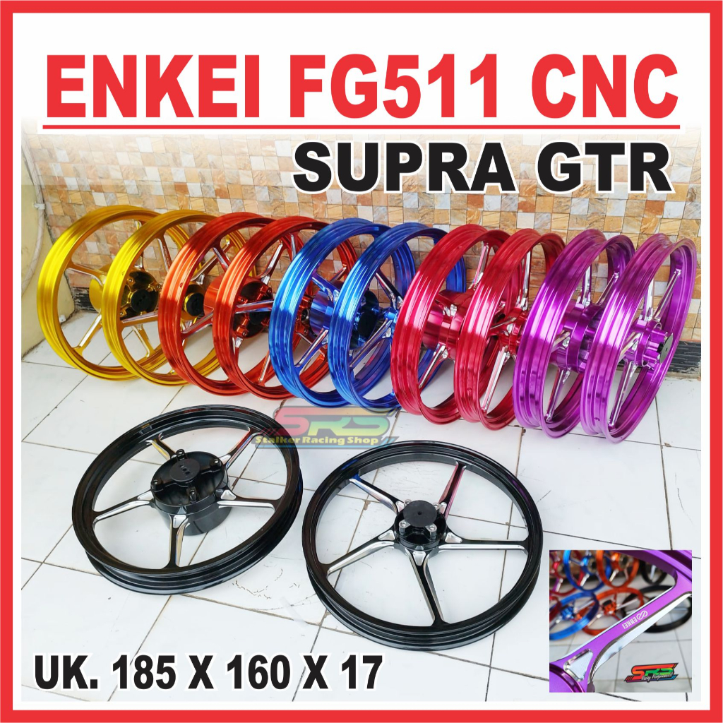Jual VELG SUPRA GTR150 ENKEI 511 FG511 CNC SUPRA GTR RS150 CB150 CBR ...