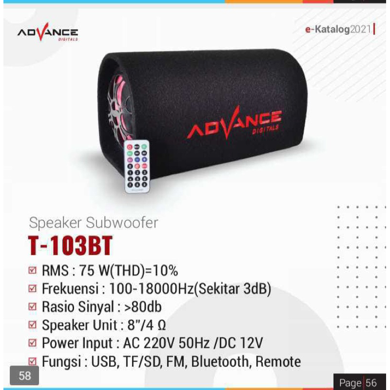 Jual [ORIGINAL] Speaker Advance Bluetooth T101 T102 T103 T104 T105 | Shopee Indonesia