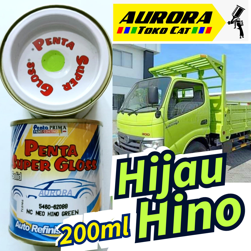 Jual Cat Hijau Hino Penta Super Gloss Neo Hino Green Ijo Muda Solid ...
