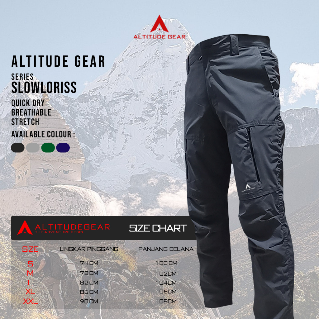 Jual Altitude Gear Slowloris Celana Panjang Outdoor Quick Dry | Shopee ...