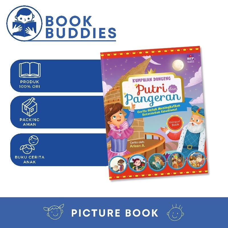 Jual Kumpulan Dongeng Putri dan Pangeran / Buku cerita Anak / Buku Bergambar Anak | Shopee Indonesia