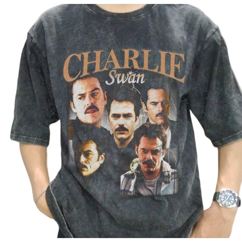 Jual Charlie Swan Twilight Movie Vintage Wash T-shirt/Kaos Film ...