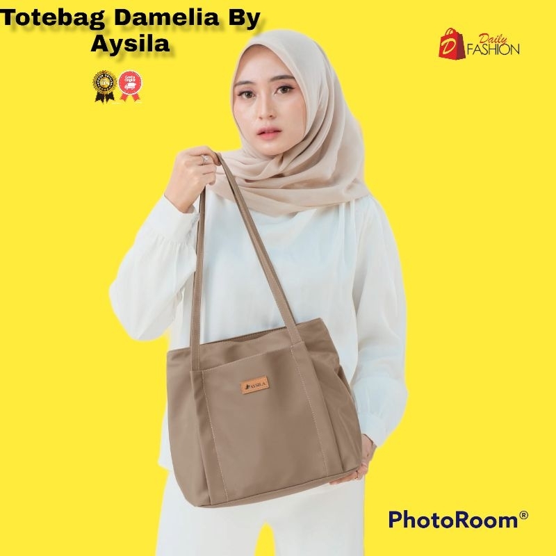 Jual READY STOK TOTEBAG DAMELIA BY AYSILA TAS KERJA KULIAH KANTOR BAHAN ...