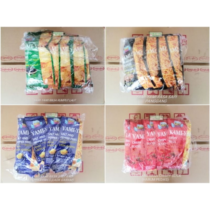 Jual POTATO CHIPS YAMI YAMI / SNACK POTATO 1pak isi 10pcs | Shopee ...
