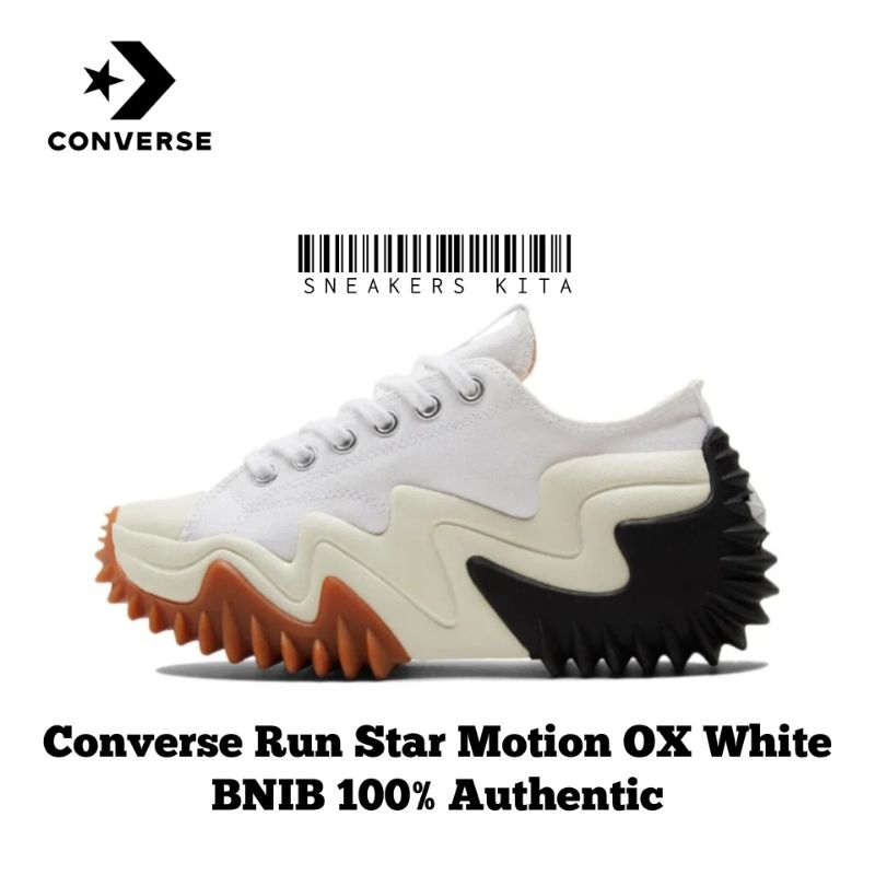 Jual Sepatu Converse Run Star OX Motion Platform White Black 172896C ...