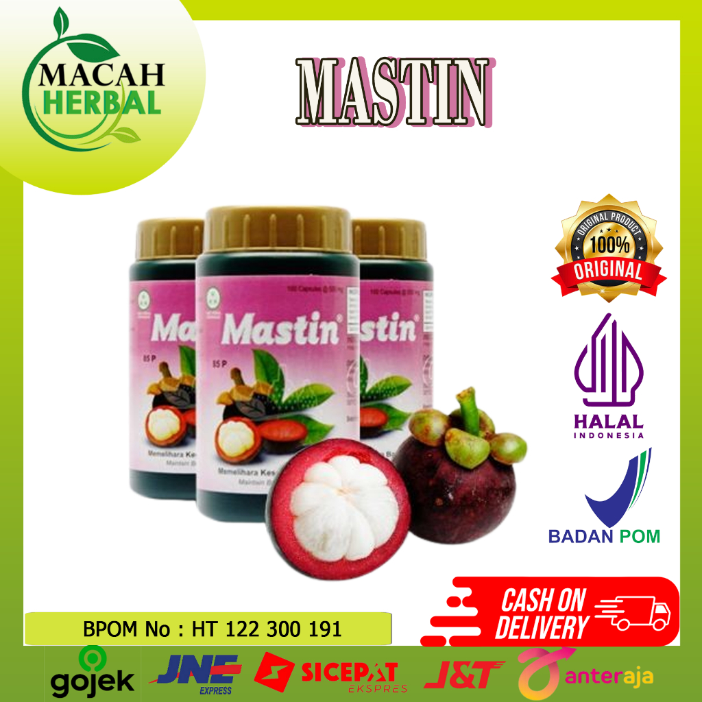 Jual Mastin 100 Kapsul Kulit Manggis/Mastin 100kapsul/Mastin Ekstrak ...