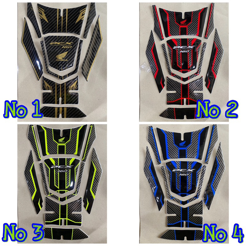Jual Honda All New PCX 160 Deck Pad Tank Pad Stiker Timbul | Shopee ...