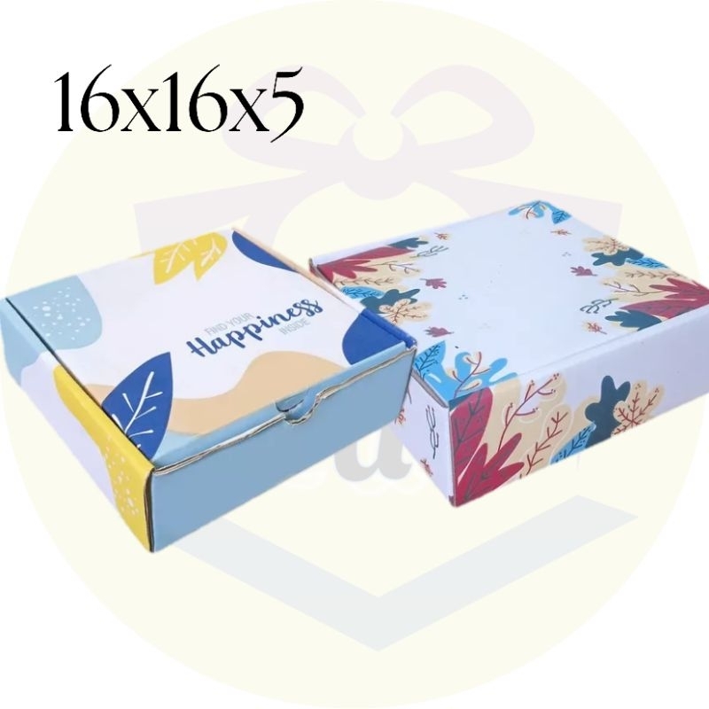Jual box kado ukuran 16x16x5 cm/box kado/giftbox/box pizza/box hampers ...