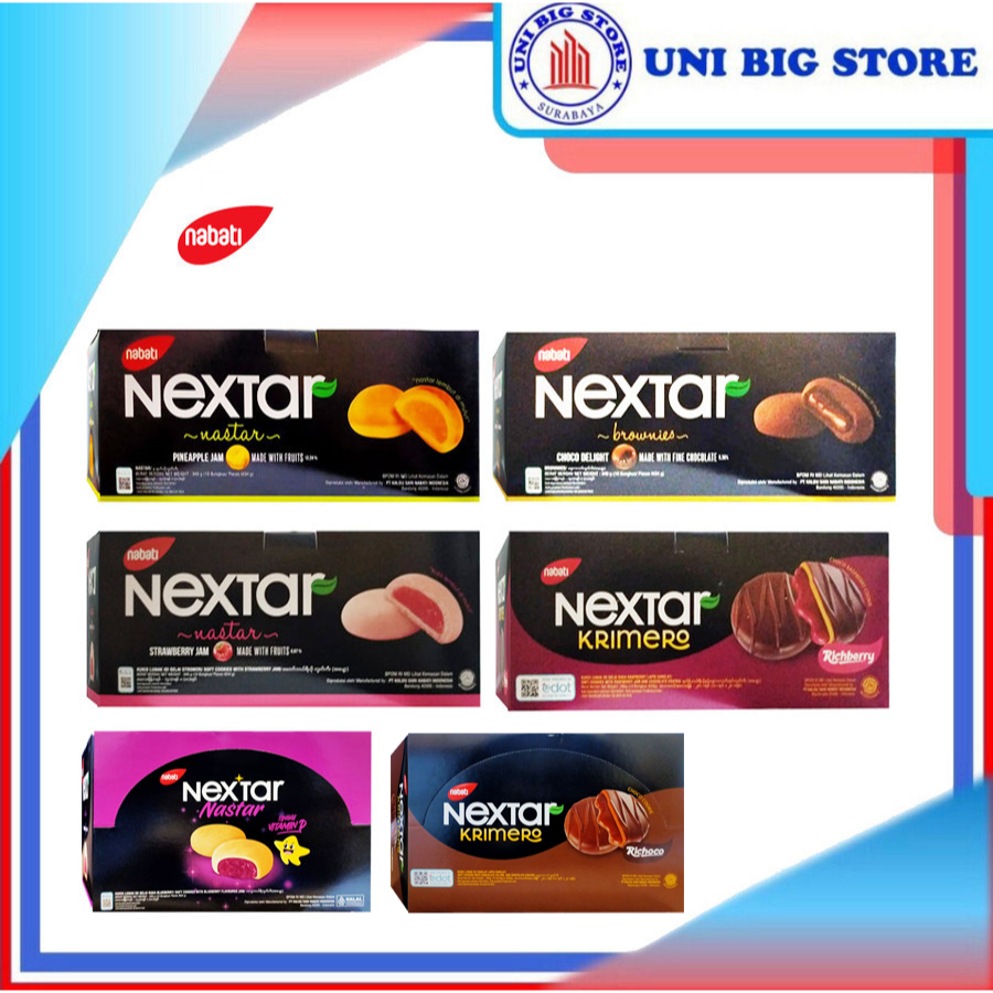 Jual Nabati Nextar Brownies Coklat Nastar Strawberry Blueberry Krimero ...