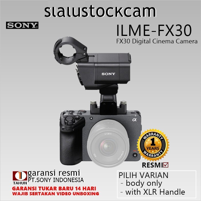 Jual Sony FX30 FX-30 Sony F X30 Digital Cinema Camera Resmi | Shopee ...