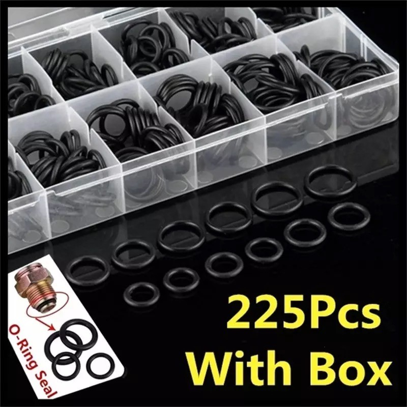 Jual Seal Karet ORing Set Rubber O-Ring Paket 225 Pcs Lengkap / Sil Set | Shopee Indonesia