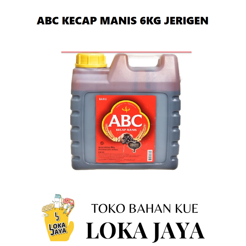 Jual ABC KECAP MANIS 6 KG, SAMBAL 5,5KG, DAN TOMAT 5,7 KG JERIGEN ...