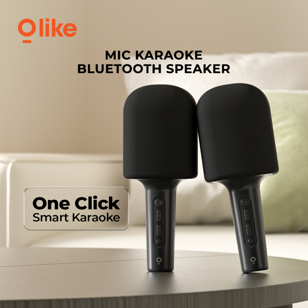 Jual OLIKE Speaker Bluetooth Karaoke KM1 Dual Connection 2 in 1 Sound ...